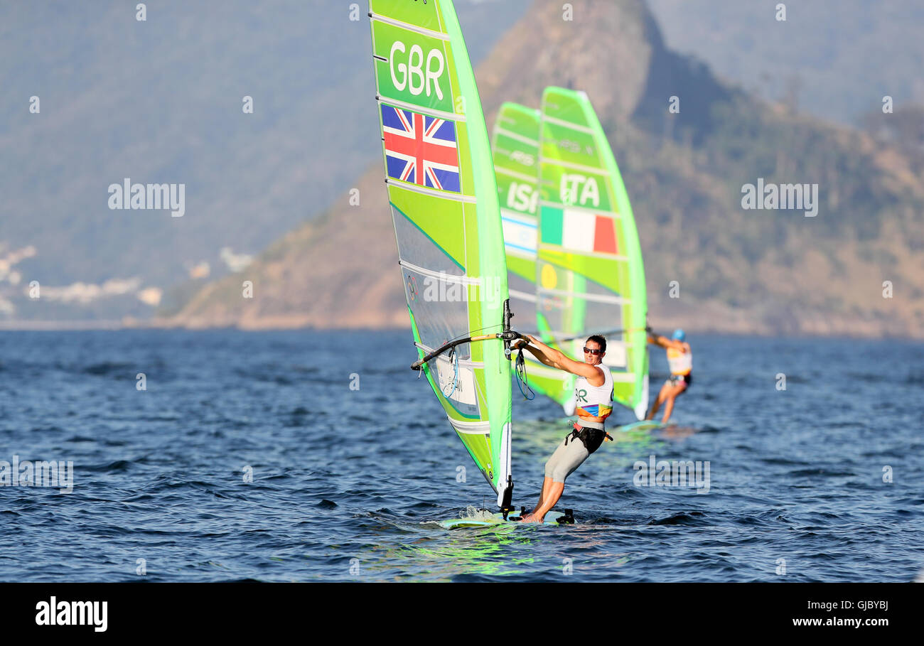 Great Britain's Bryony Shaw during the Women's RS:X at the Maria da ...