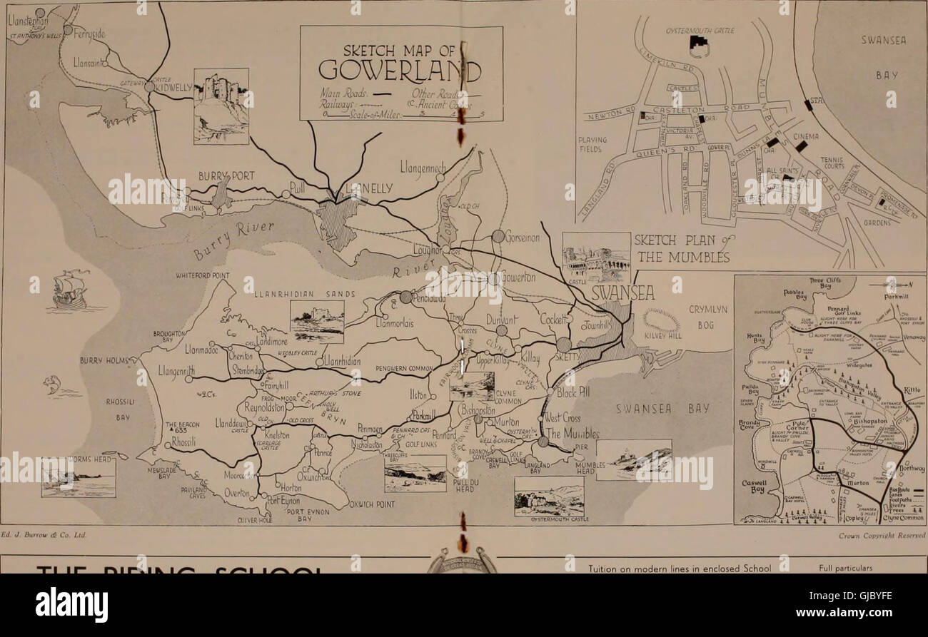 Map of mumbles hi-res stock photography and images - Alamy