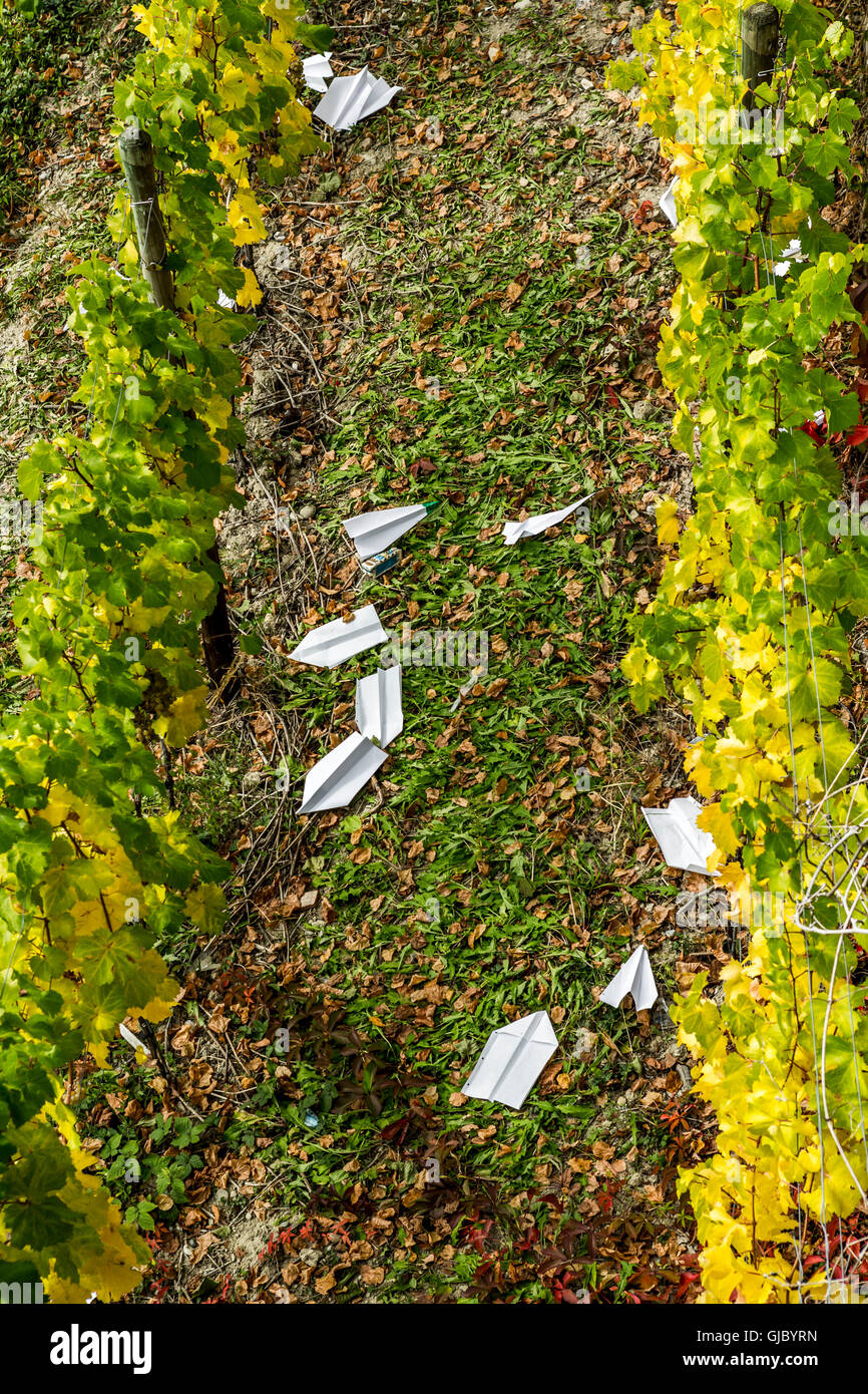 Crashed paper plane hi-res stock photography and images - Alamy