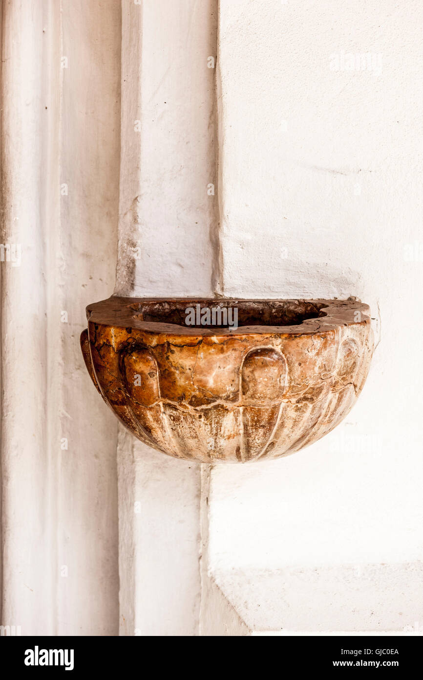 Marble holy water stoup hi-res stock photography and images - Alamy