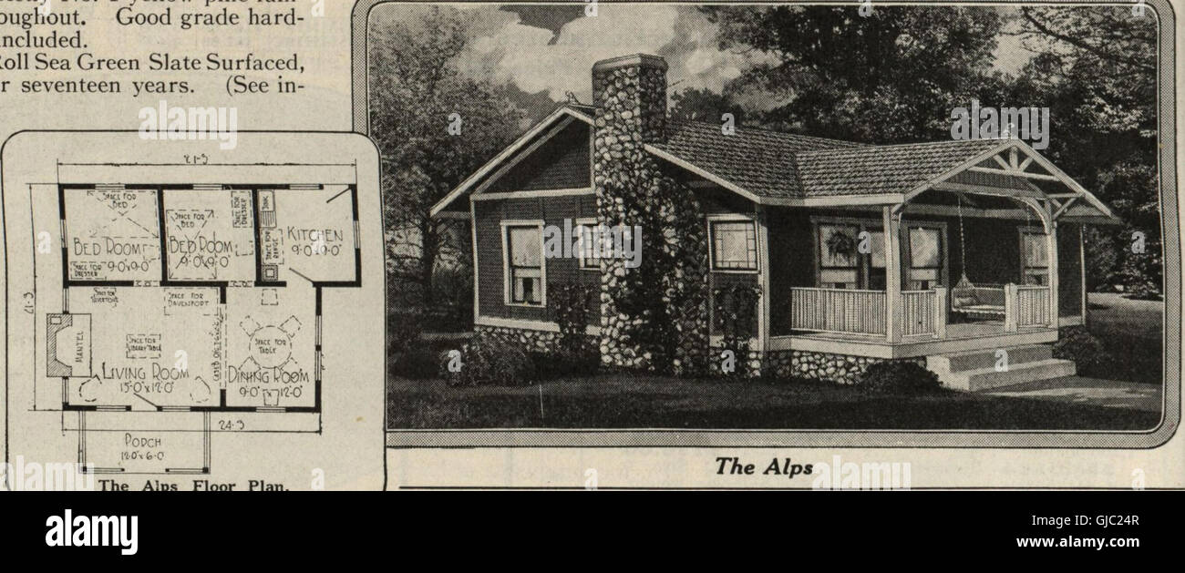 'Honor Bilt Modern Homes' (1921) is a catalog showcasing modern home ...