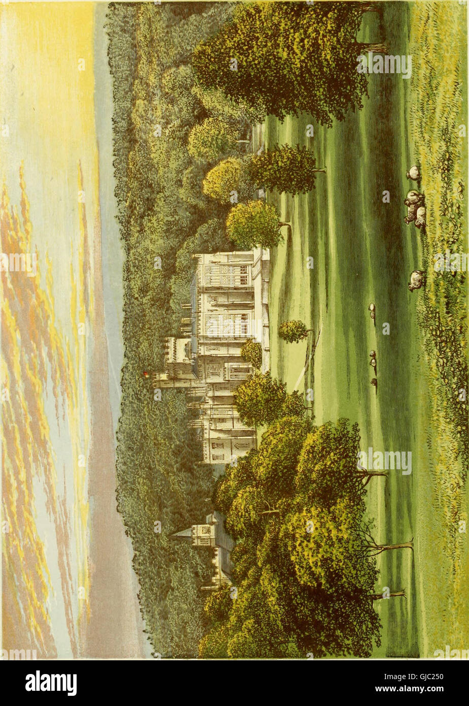 This 1840 work offers illustrated views of estates owned by British and ...