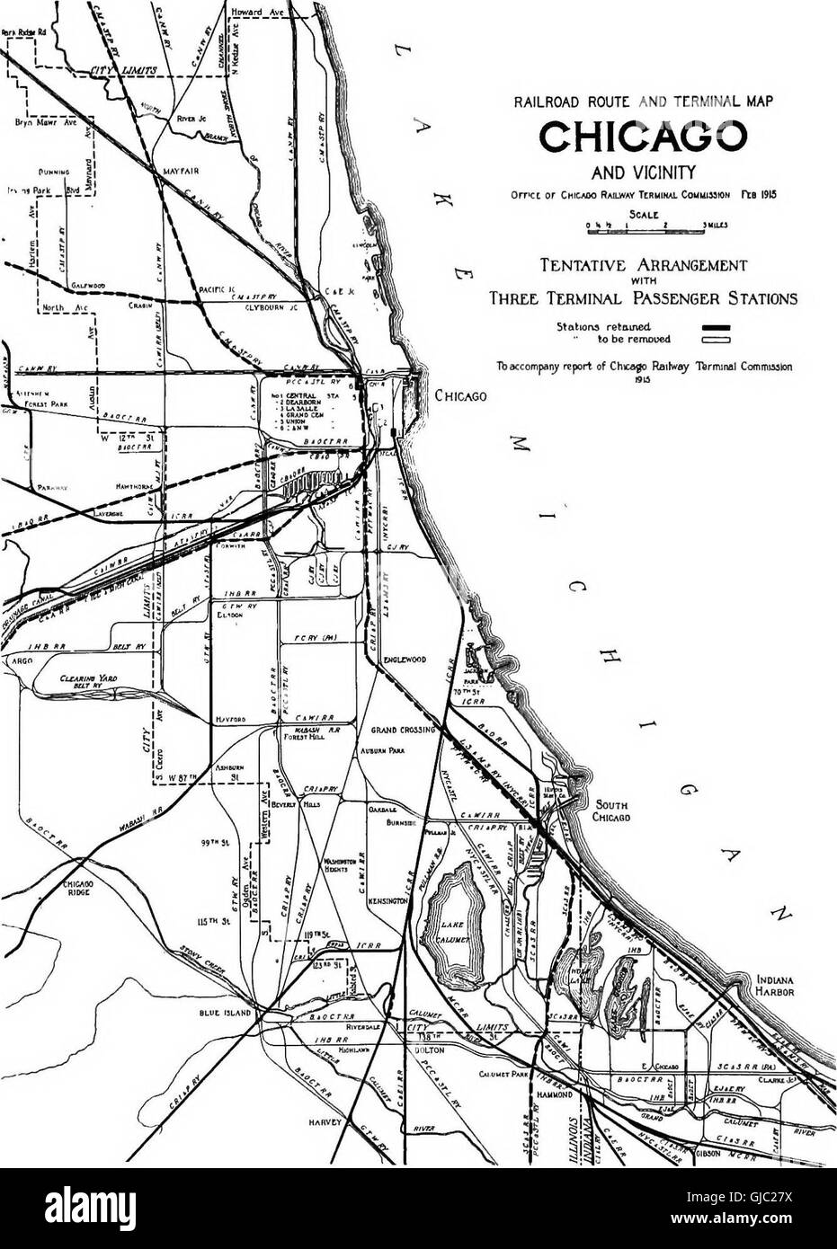 The 1915 preliminary report by the Chicago Railway Terminal Commission ...