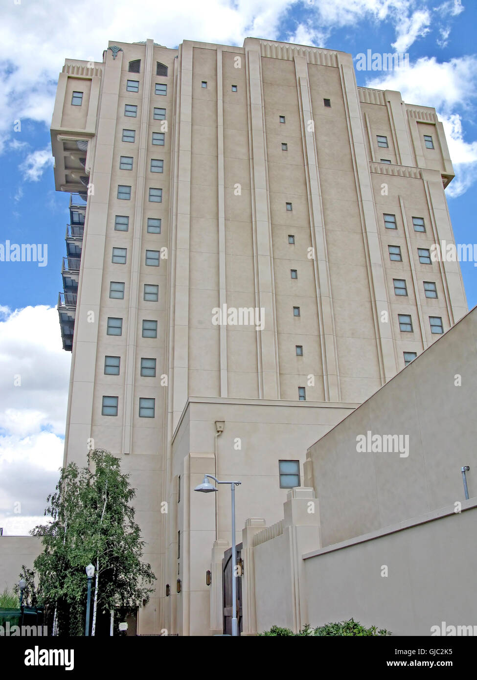 A tall hotel building just finished construction Stock Photo - Alamy