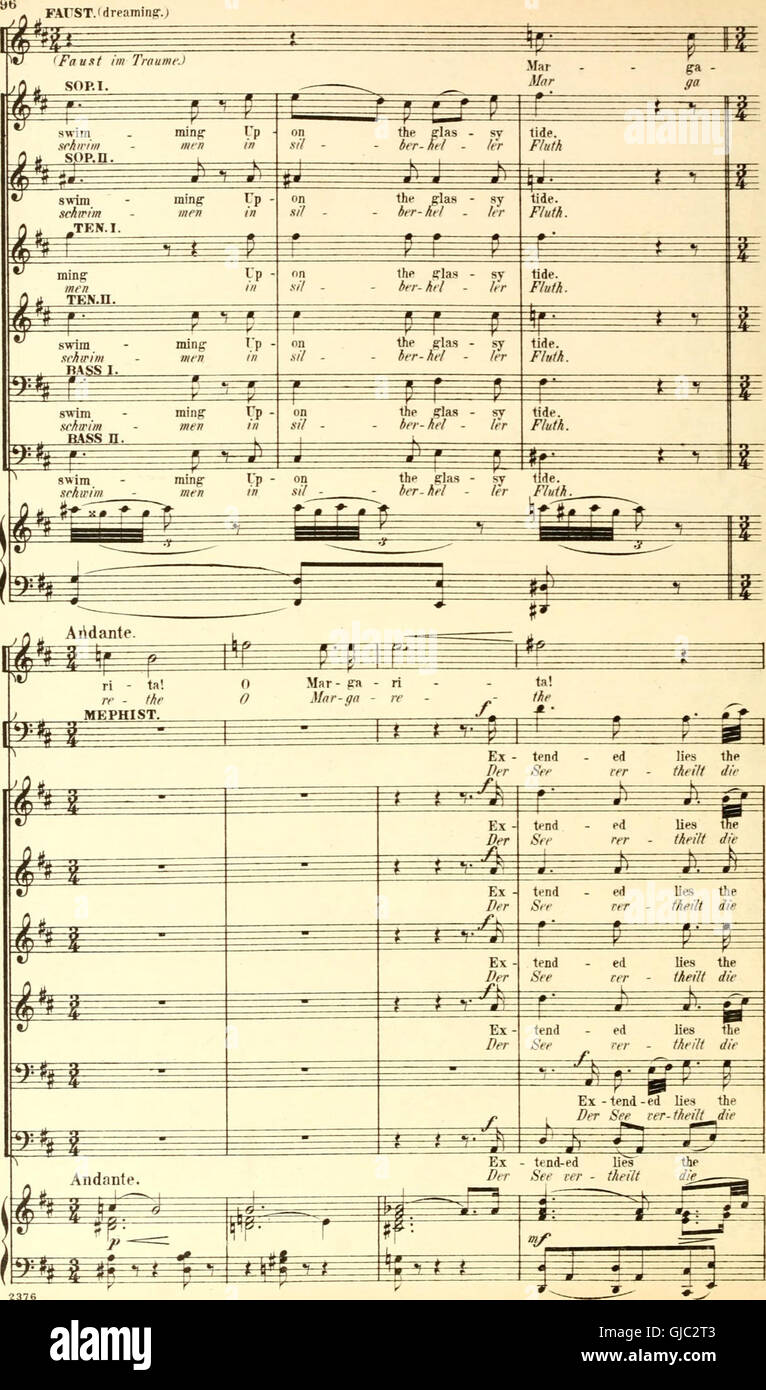 The 1880 dramatic work 'The Damnation of Faust' presents the famous ...