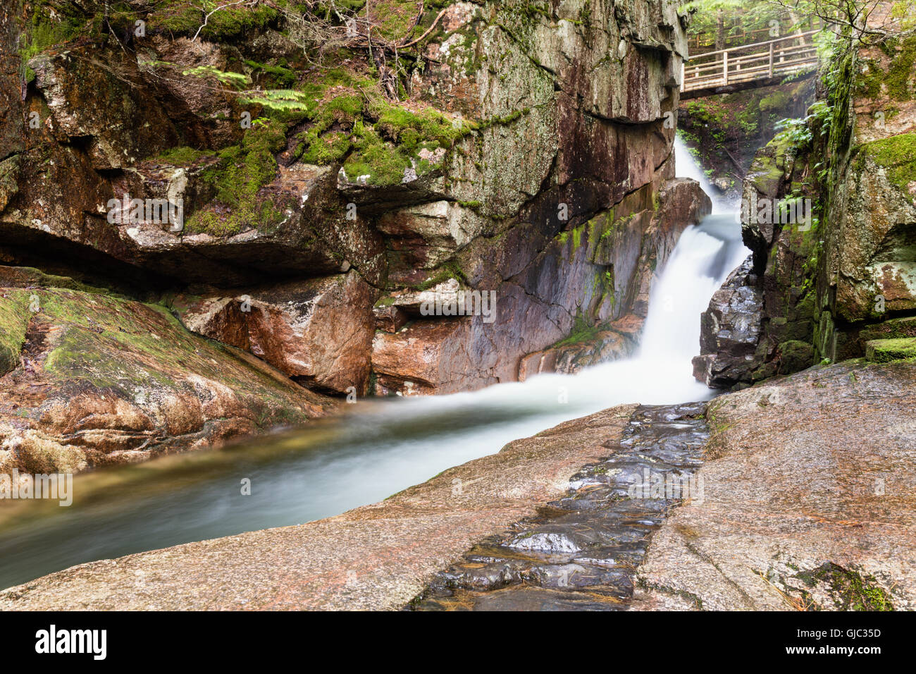 Sabbaday Falls Off the Kancamagus Highway, Albany, New Hampshire Stock ...