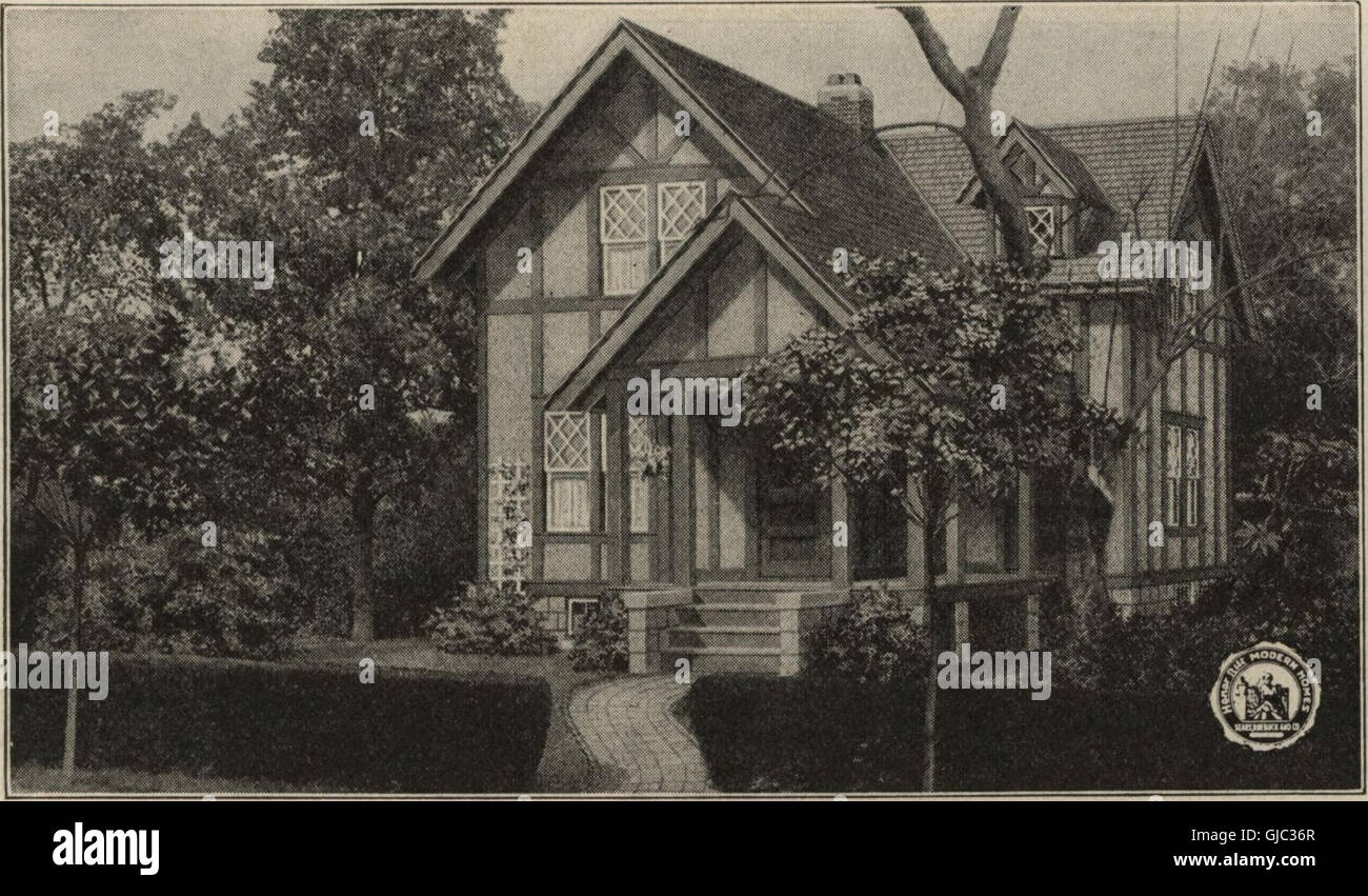 This 1921 publication presents a collection of modern home designs from ...