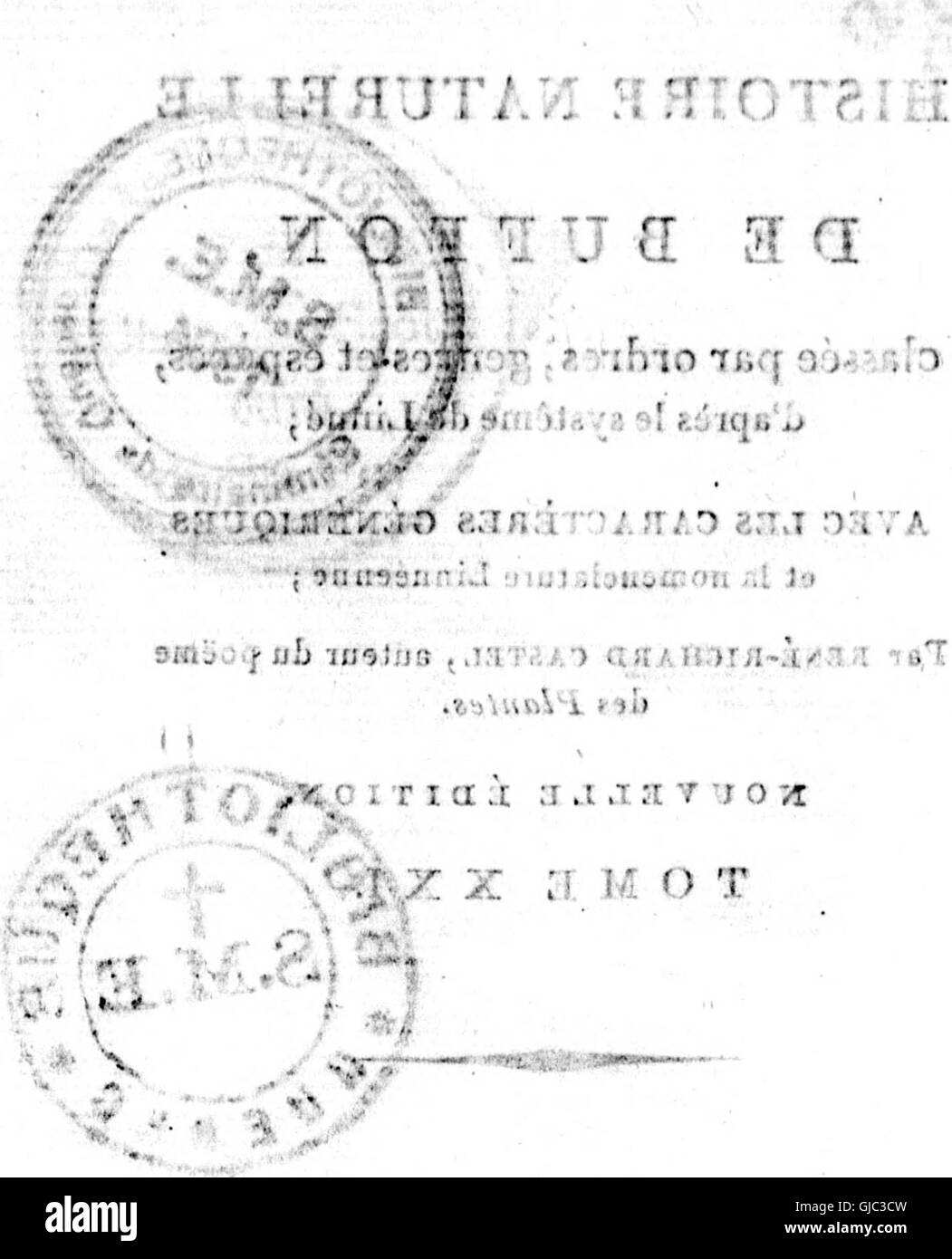 *Histoire Naturelle de Buffon* (1802) is a comprehensive work of ...