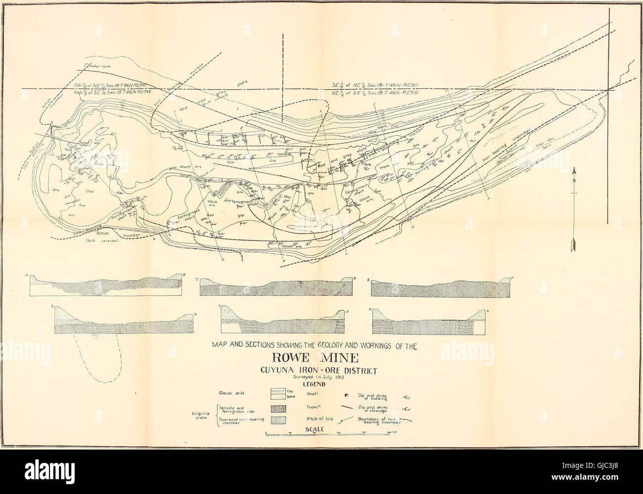 This 1918 geological report provides a detailed survey of the geology ...