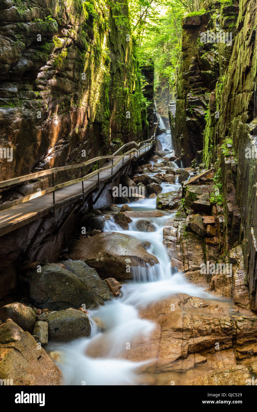 The Flume Gorge, Lincoln, New Hampshire Stock Photo - Alamy