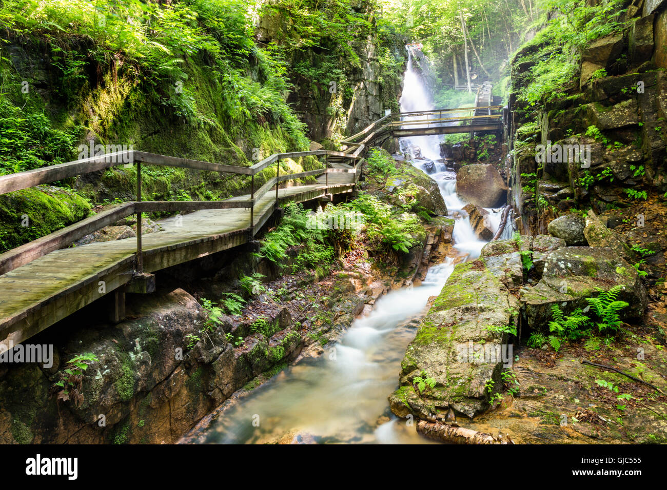 The Flume Gorge, Lincoln, New Hampshire Stock Photo - Alamy