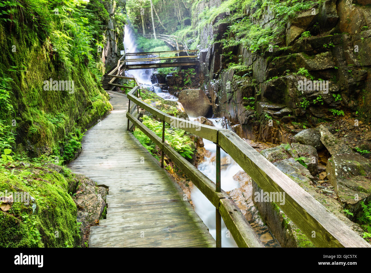 The Flume Gorge, Lincoln, New Hampshire Stock Photo - Alamy
