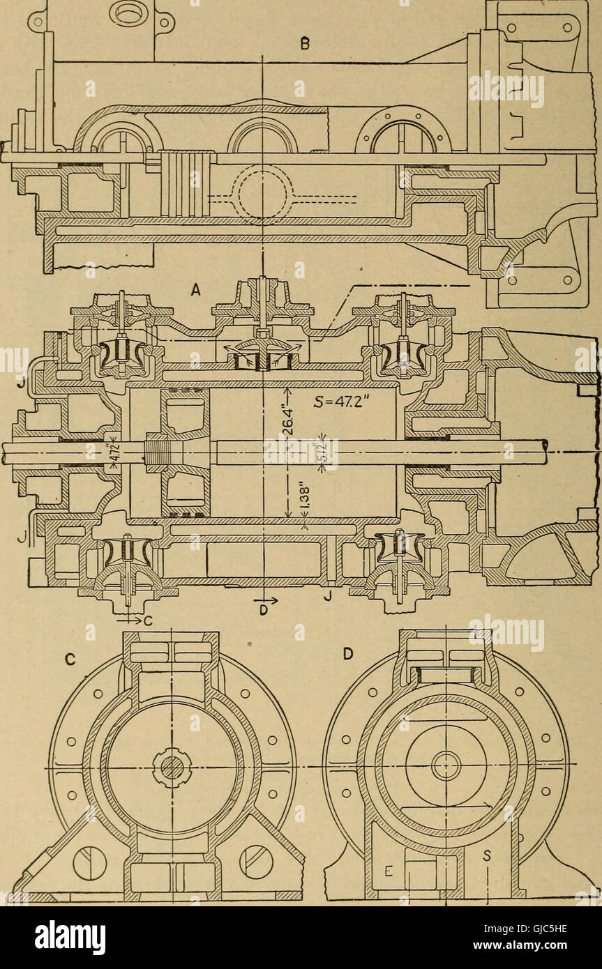 Steam Turbine Drawing Stock Photos & Steam Turbine Drawing Stock Images ...
