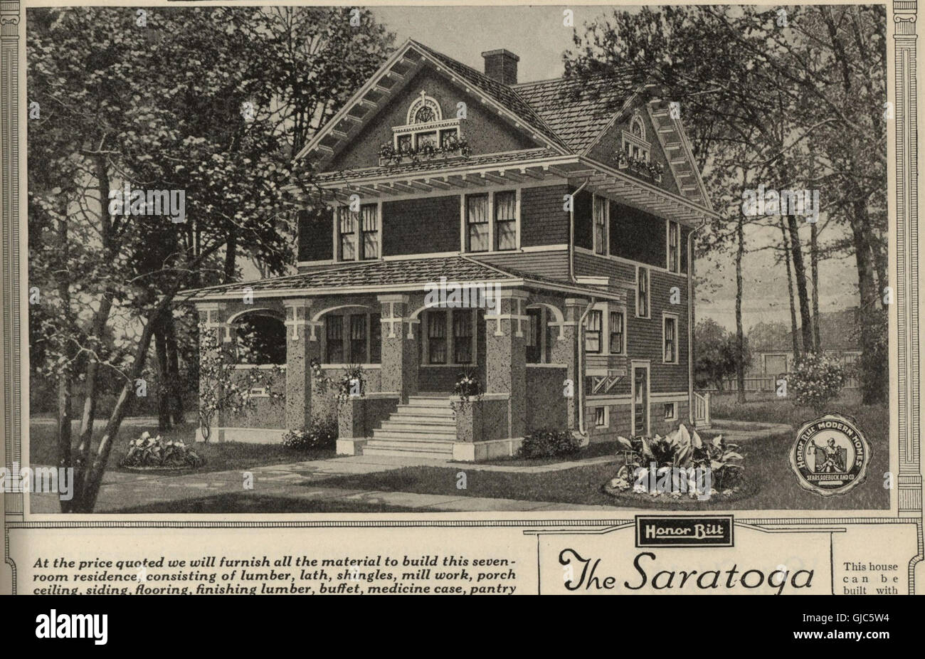 *Honor Bilt Modern Homes* (1921) is a catalog showcasing modern home ...