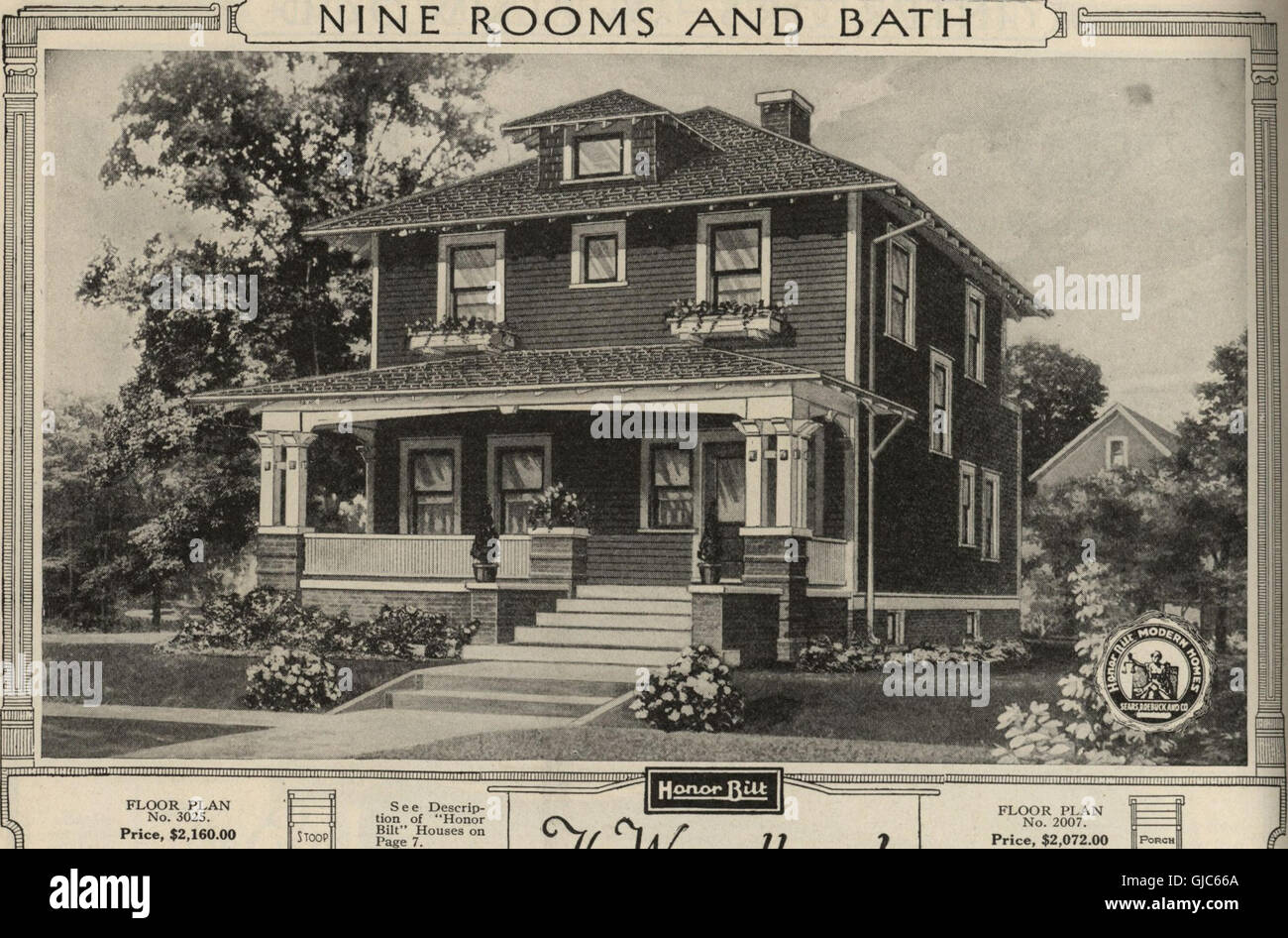 *Honor Bilt Modern Homes* (1921) showcases a range of designs for ...