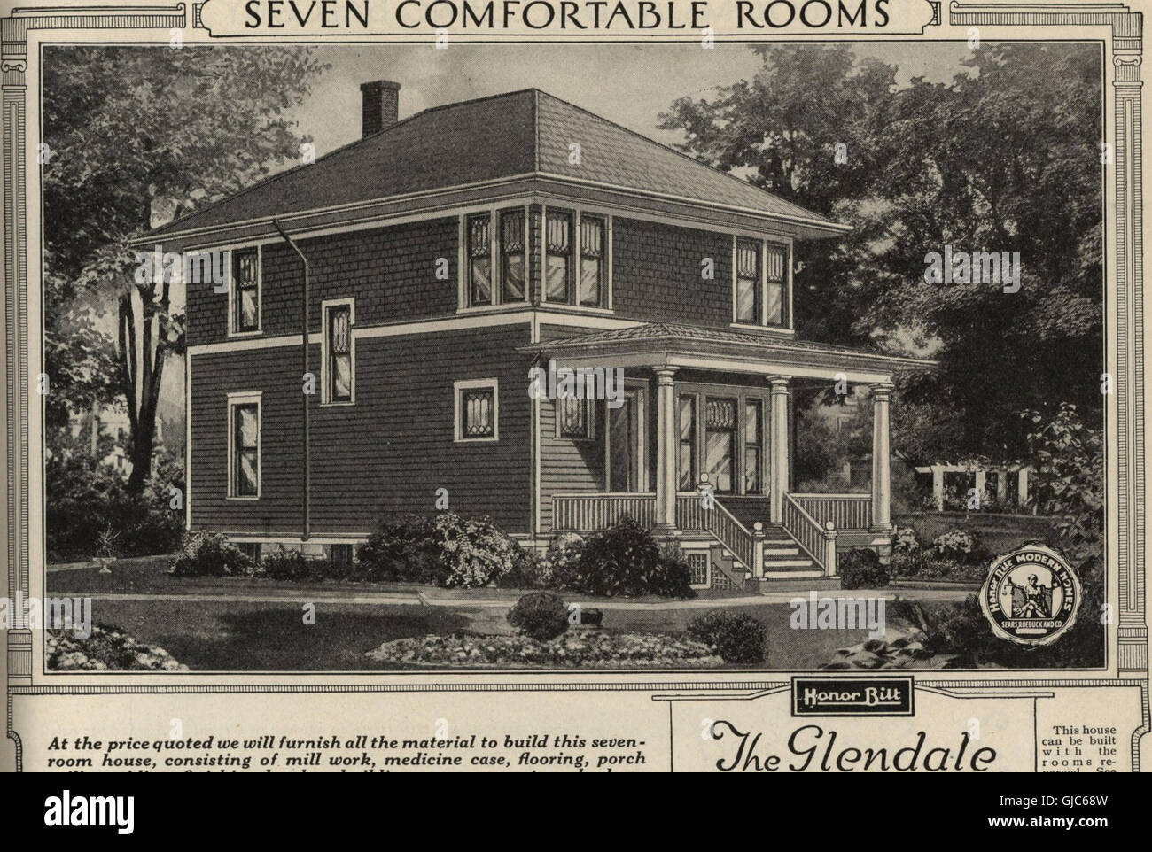 The 1921 'Honor Bilt' catalog showcases a range of modern home designs ...