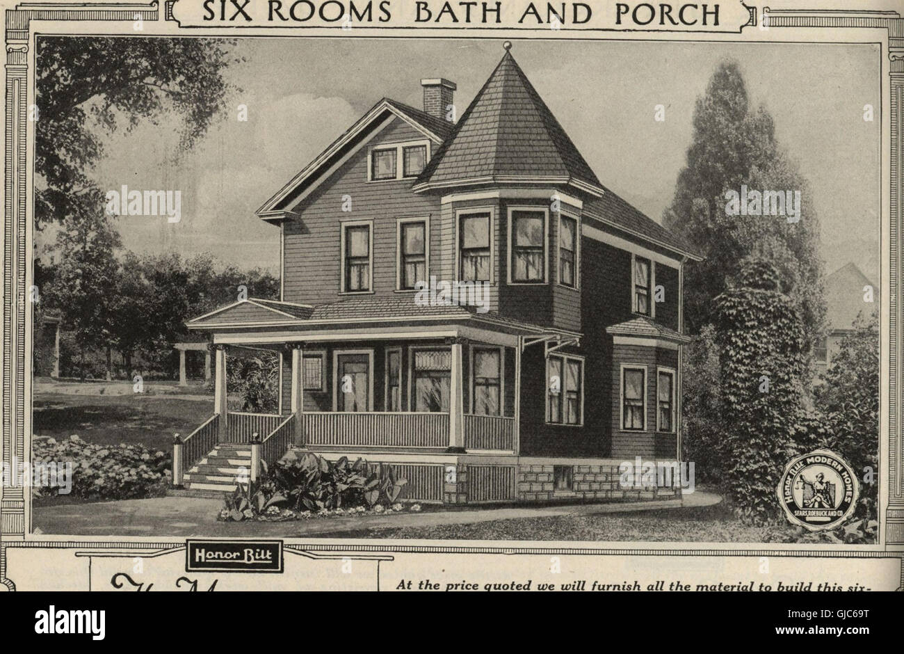 'Honor Bilt Modern Homes' (1921) is a catalog featuring modern home ...