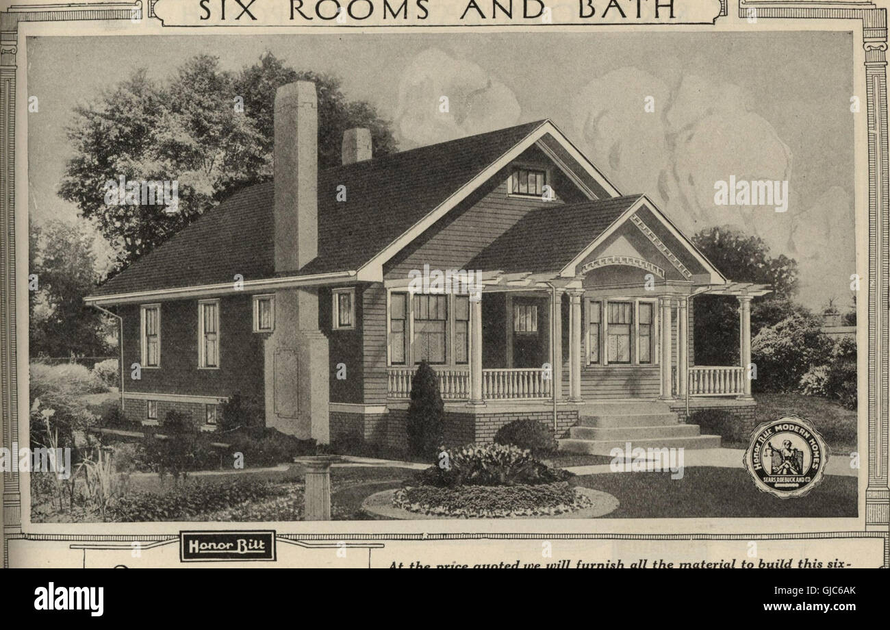 Honor Bilt Modern Homes (1921) is a promotional catalog that features a ...