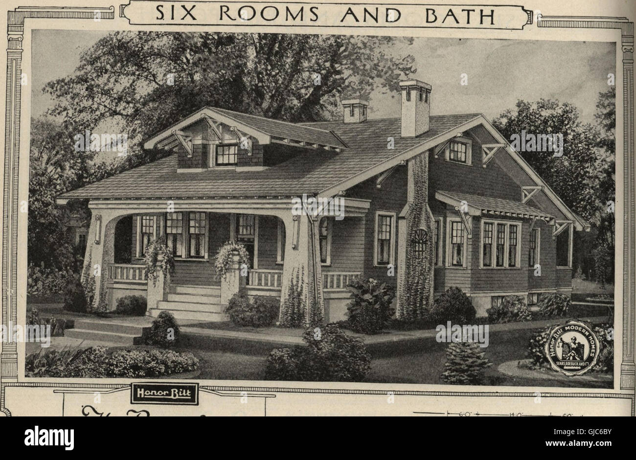 'Honor Bilt Modern Homes' (1921) is a catalog showcasing modern home ...