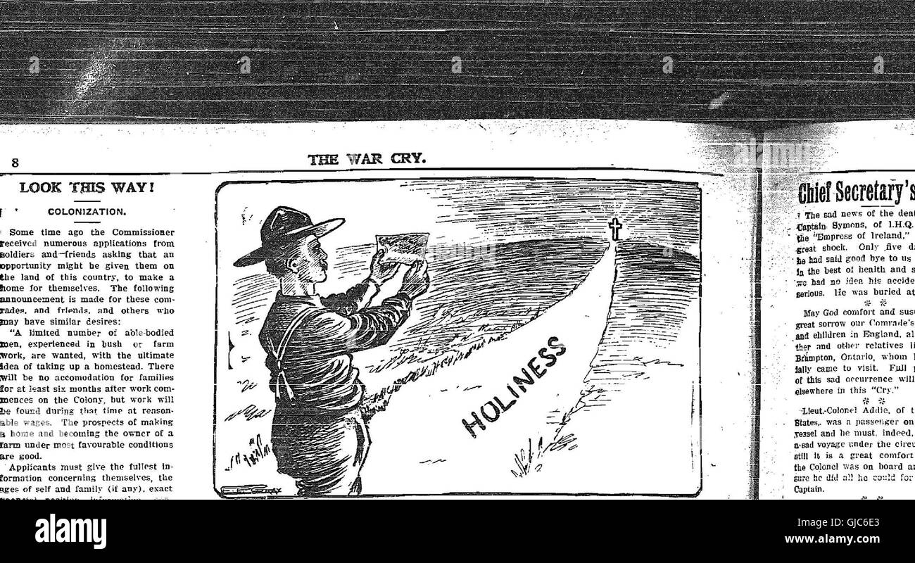 'The War Cry' (1908) is a publication that chronicles significant ...