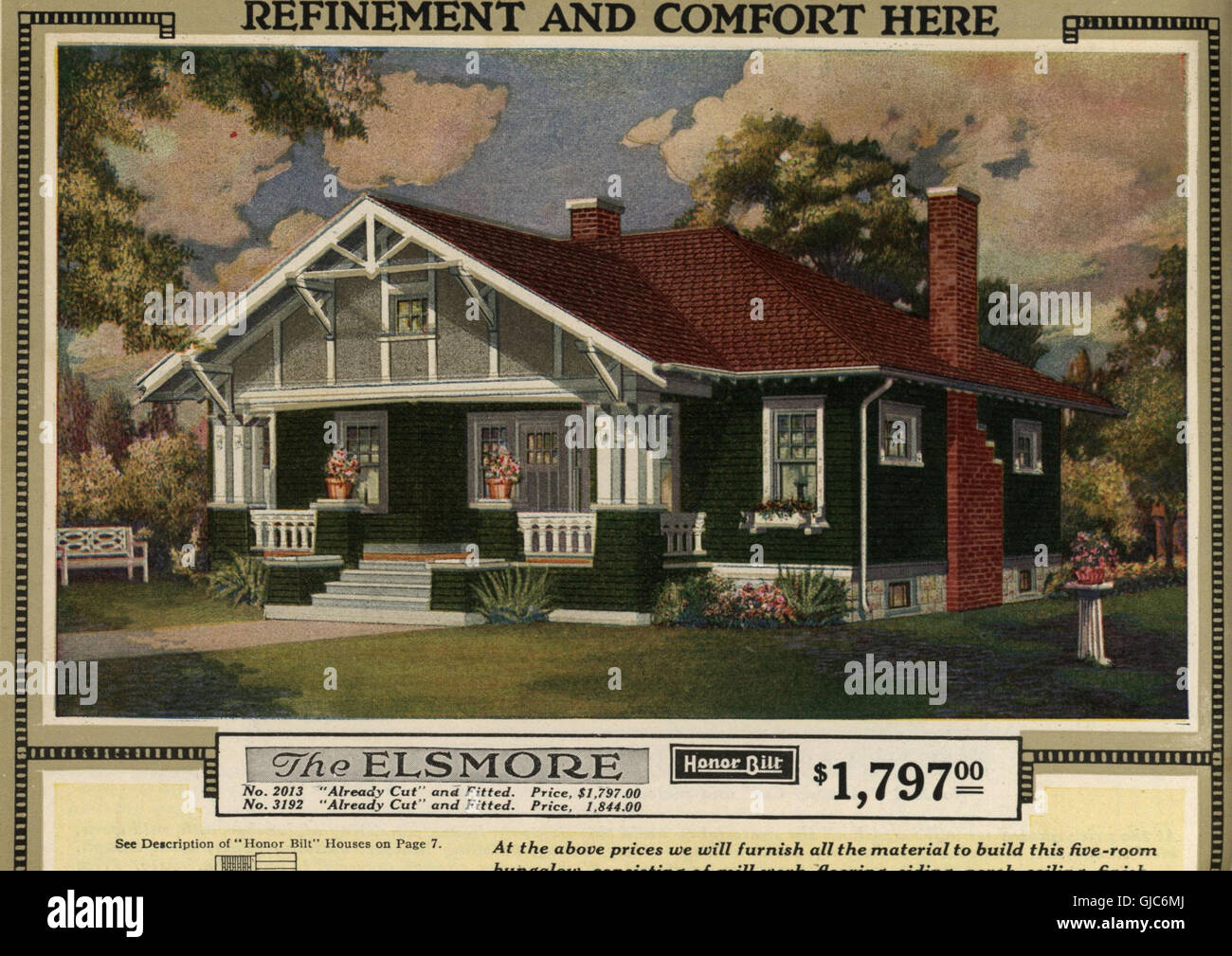 A 1921 publication showcasing Honor Bilt’s modern home designs. It ...