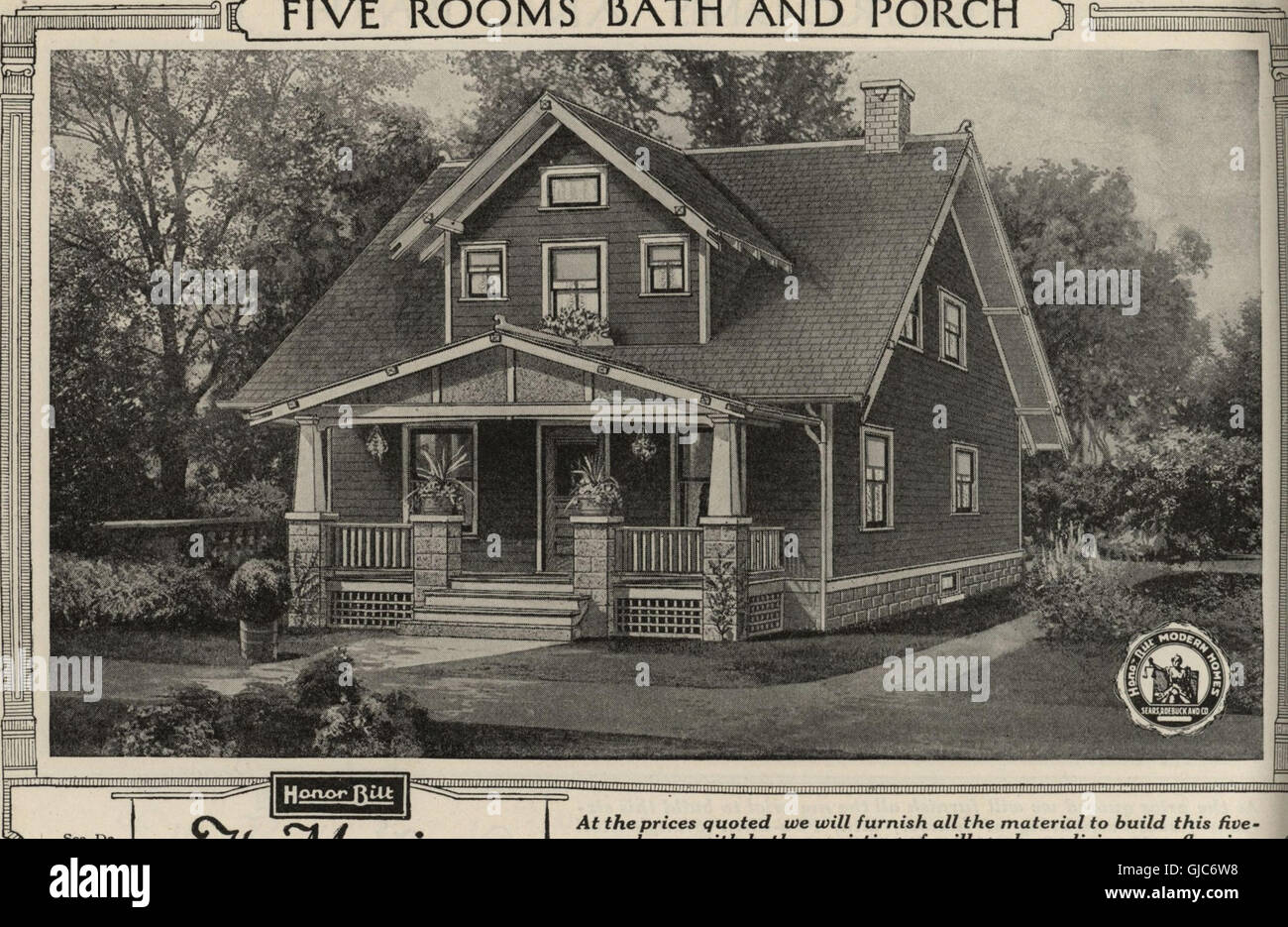 A 1921 publication showcasing modern homes built by Honor Bilt ...