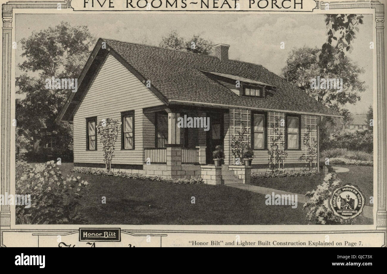 'Honor Bilt Modern Homes' (1921) is a catalog showcasing modern home ...