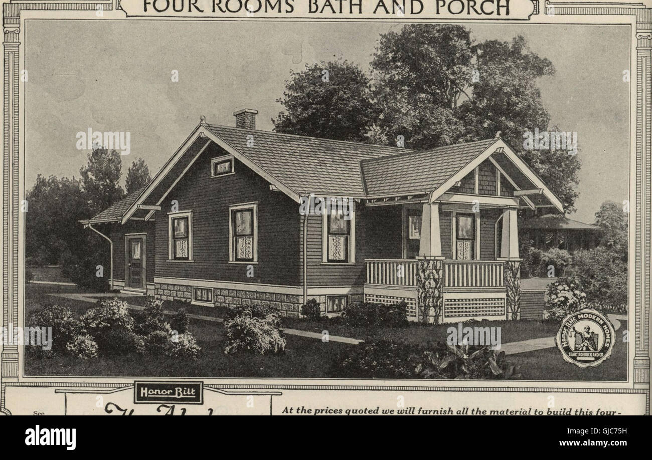 A 1921 catalog showcasing modern homes built using the Honor Bilt ...