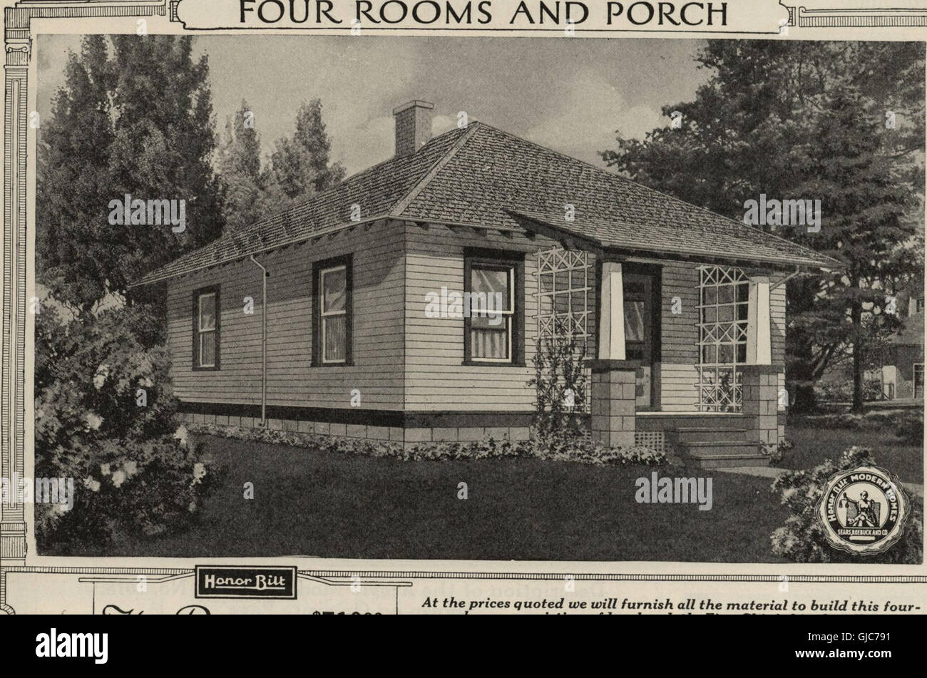 'Honor Bilt Modern Homes' (1921) is a catalog showcasing modern house ...