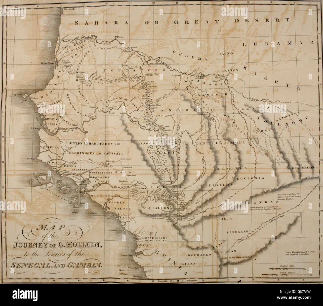 Senegal french map hi-res stock photography and images - Alamy