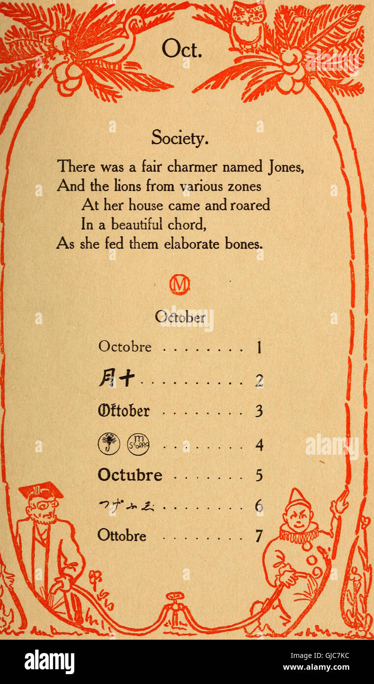 A 1903 collection of limericks, showcasing various examples of the ...