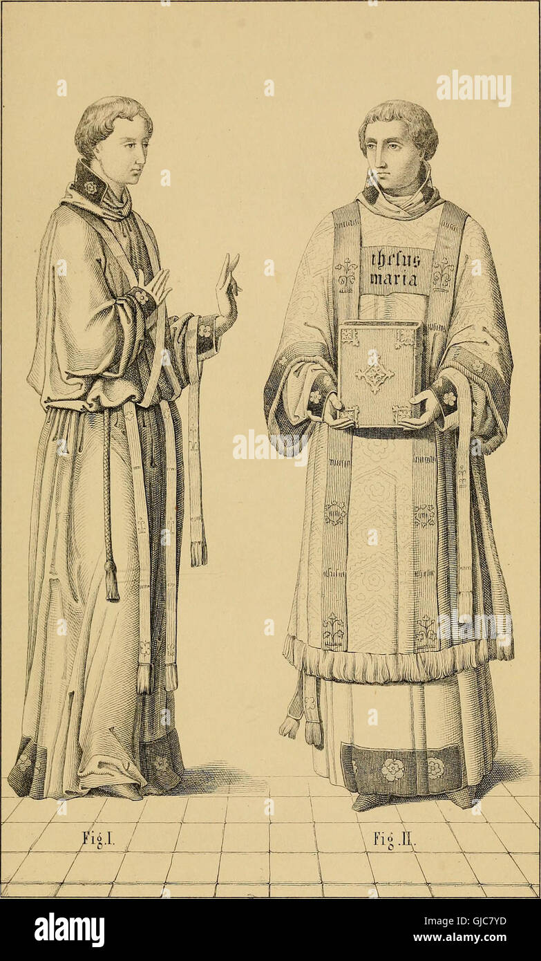 This 1895 German work covers the history of liturgical vestments in the ...