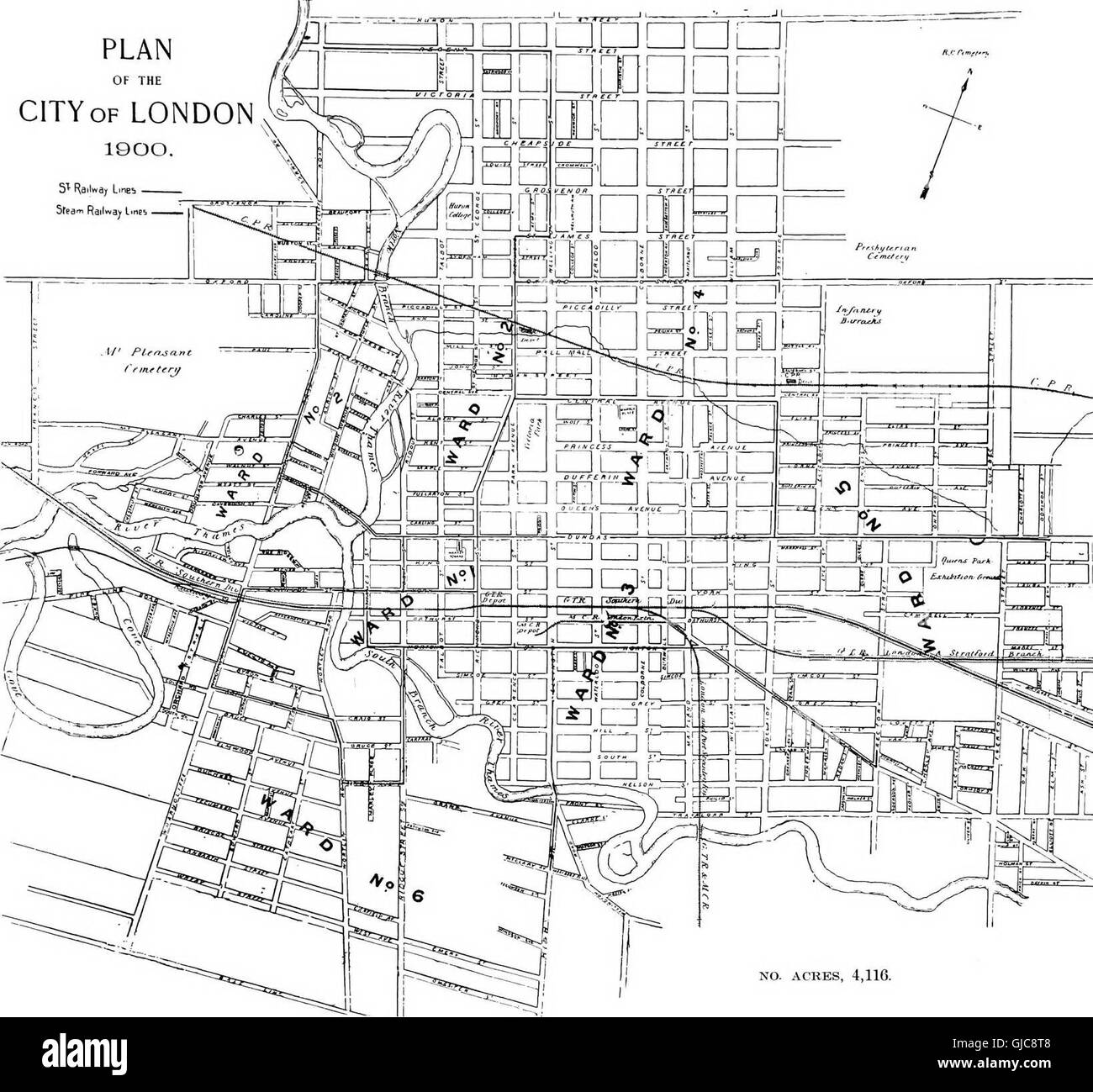 City of london map 1900 hi-res stock photography and images - Alamy