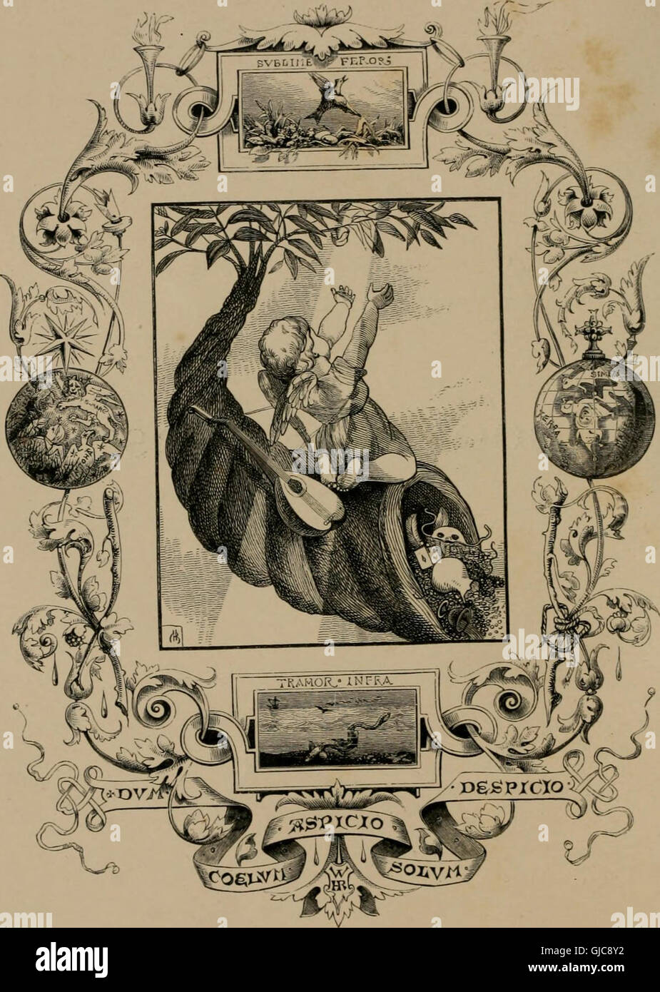 Quarles' emblems (1861 Stock Photo - Alamy