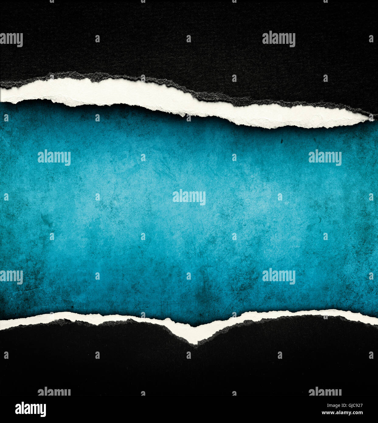 Blue ripped paper background hi-res stock photography and images - Alamy