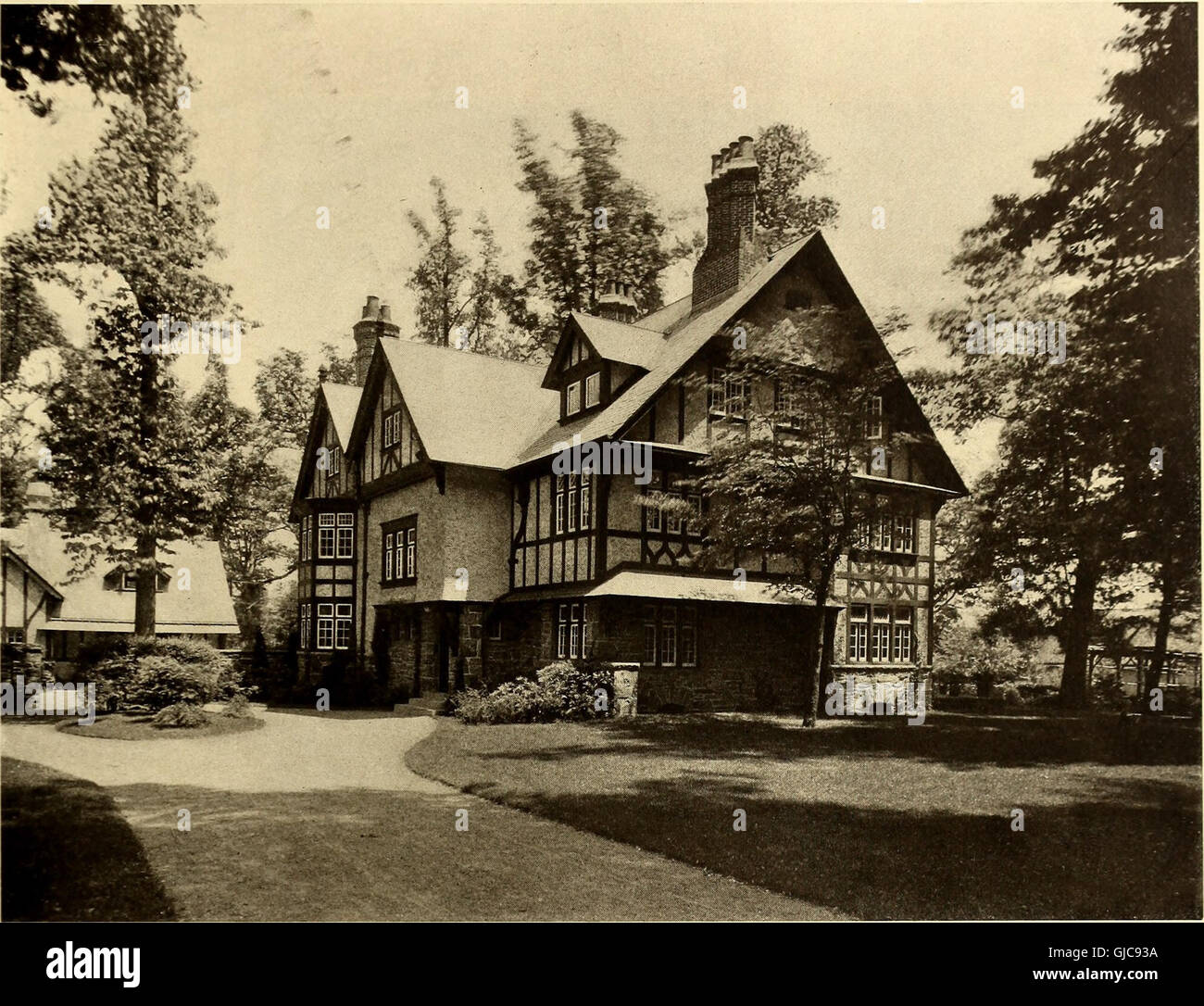 This 1907 publication highlights architectural styles, interior design ...