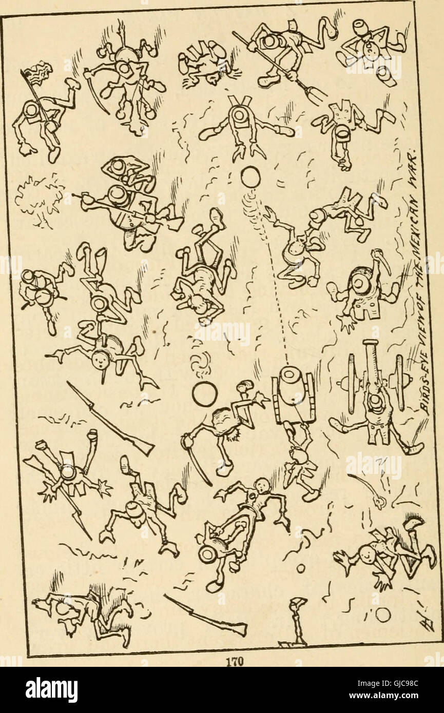 A comic history of the United States (1880 Stock Photo - Alamy