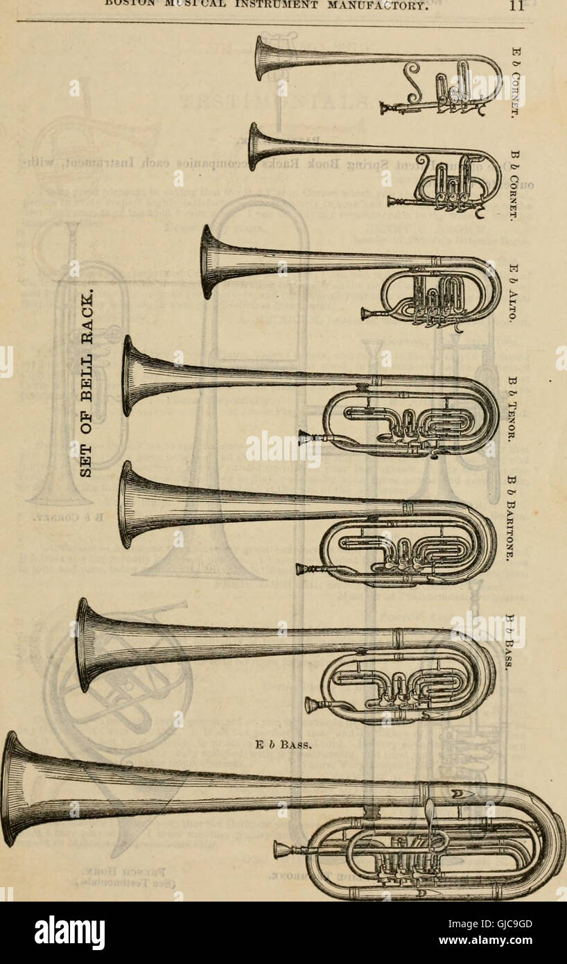 A catalog from 1869 detailing the musical instruments manufactured by ...