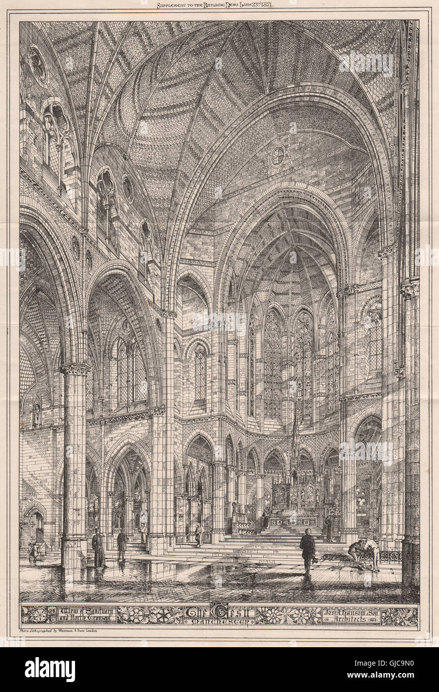 Sanctuary & transept; Church of the Holy name of Jesus, Manchester ...