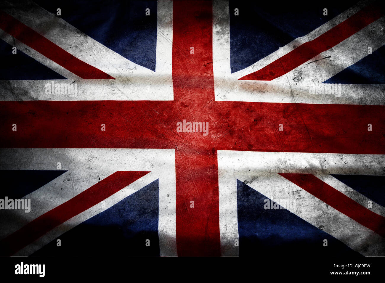Closeup of grunge Union Jack flag Stock Photo - Alamy