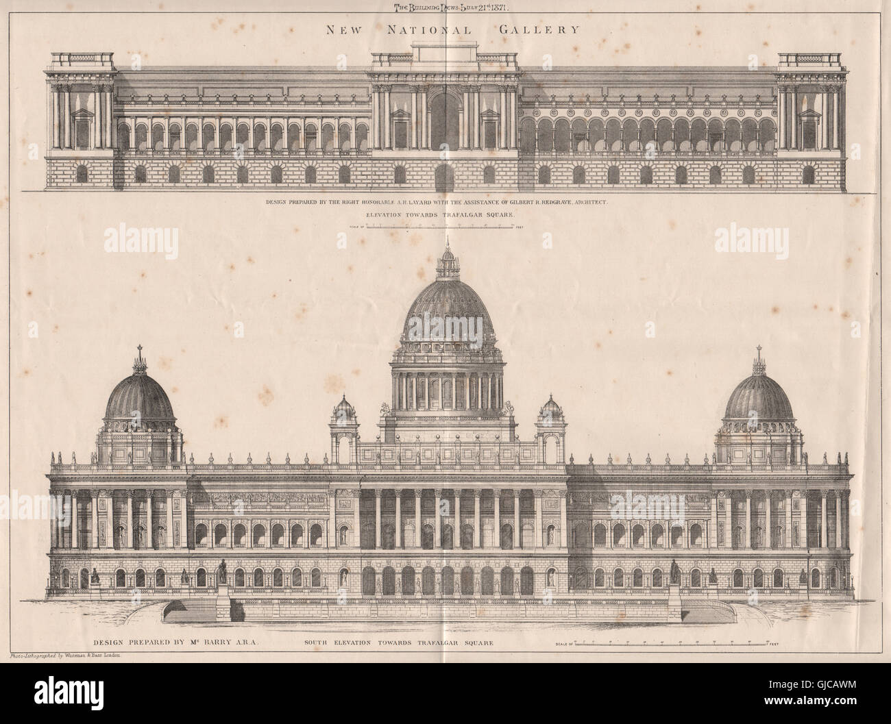 New National Gallery; designed prepared by Mr. Barry A.R.A.. London ...