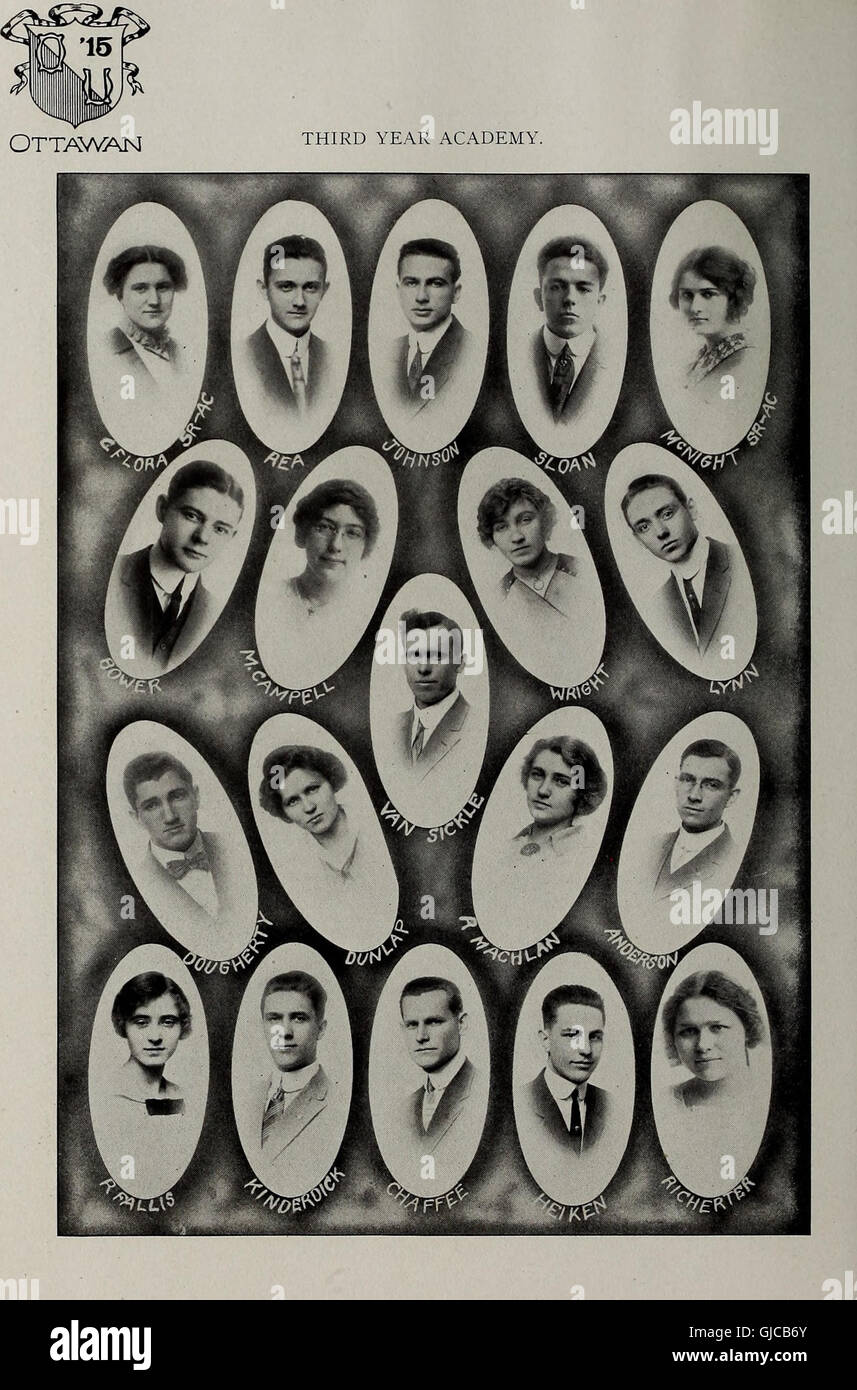 The 1915 edition of The Ottawan magazine covers topics related to ...