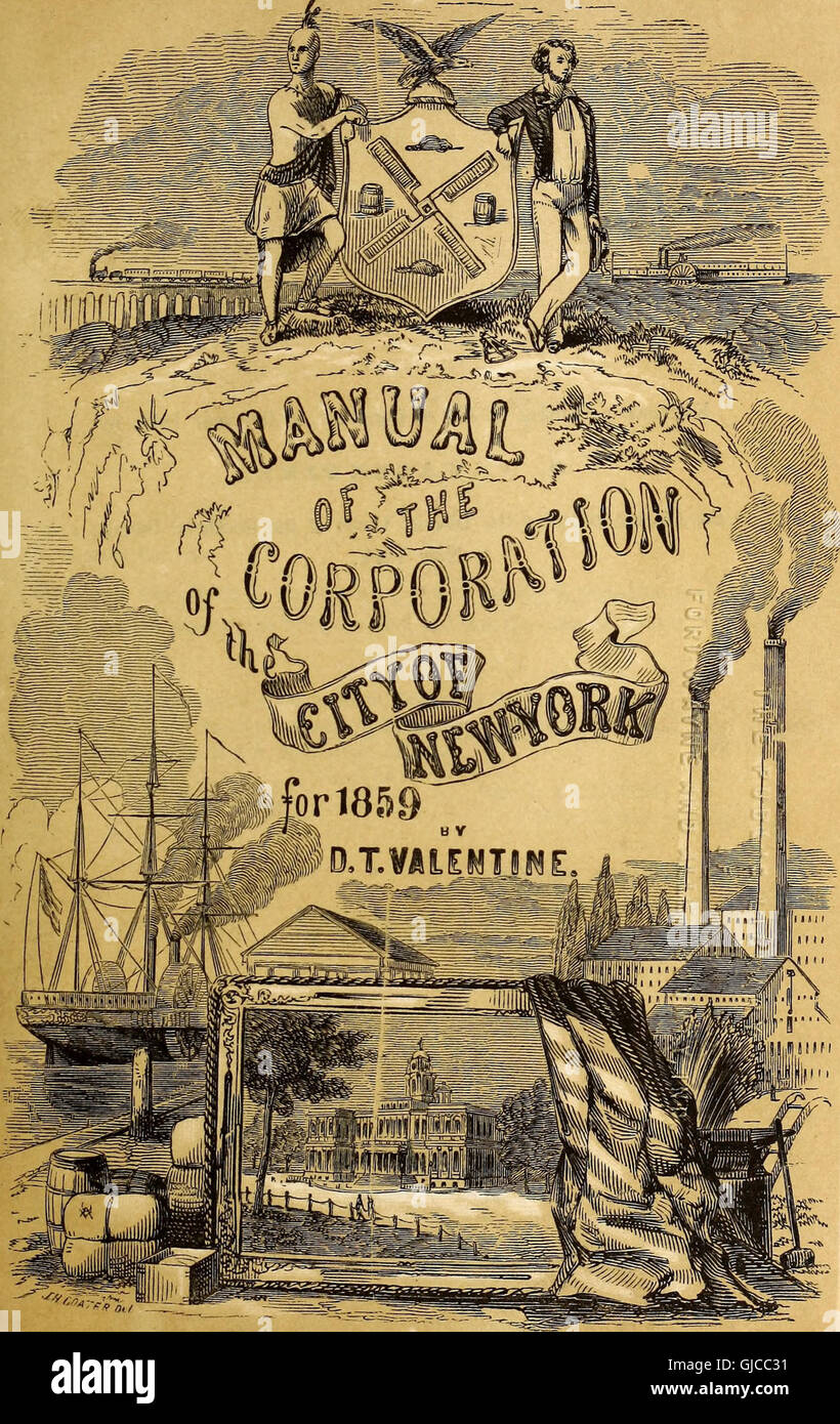 The 1859 manual of the Corporation of the City of New York outlines the ...