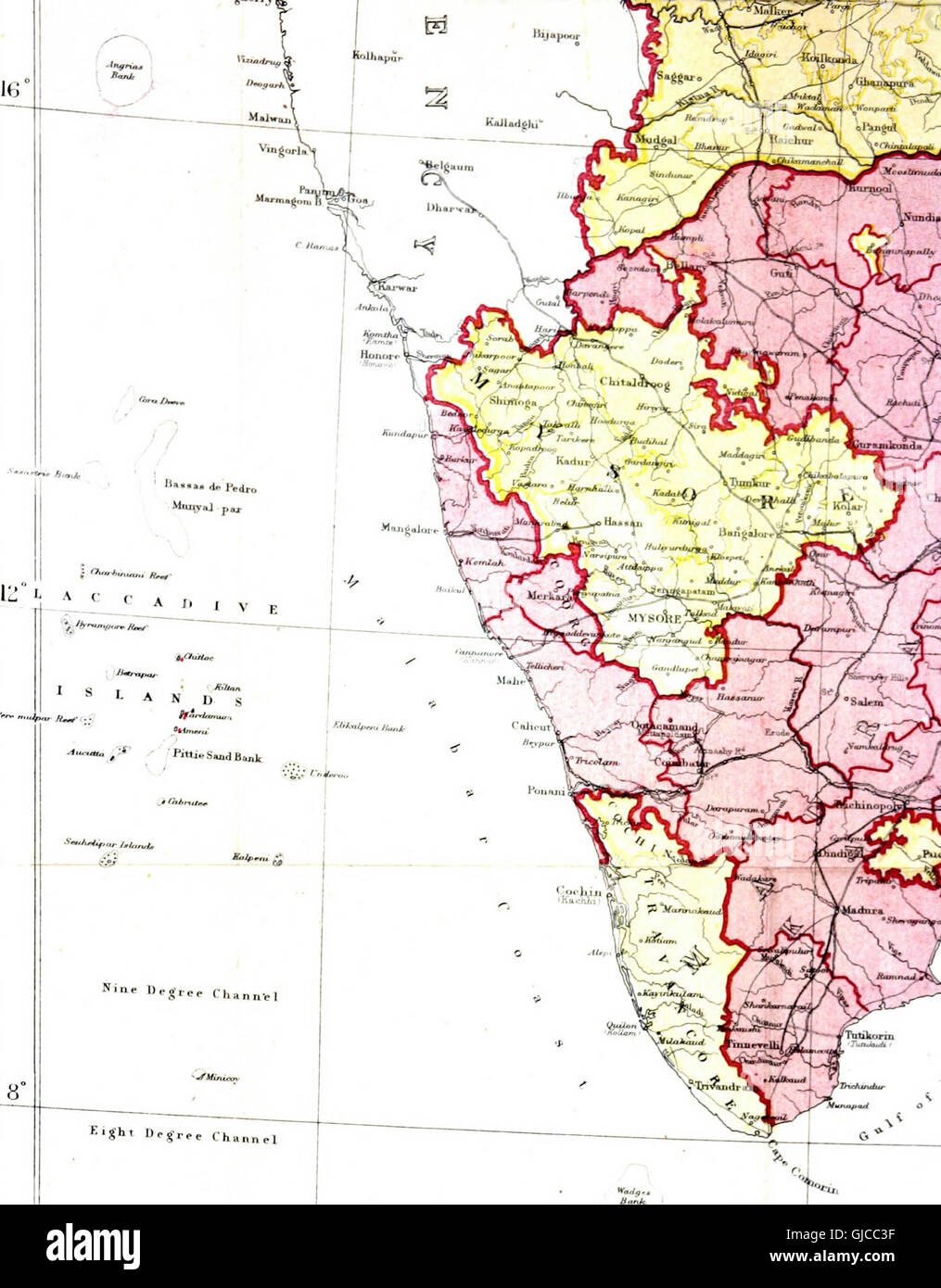 India map with neighbouring countries hi-res stock photography and ...