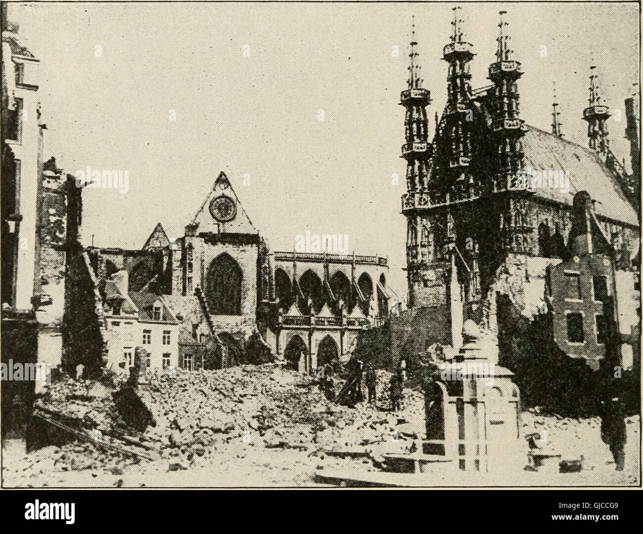 This 1919 compilation presents a detailed history of World War I ...