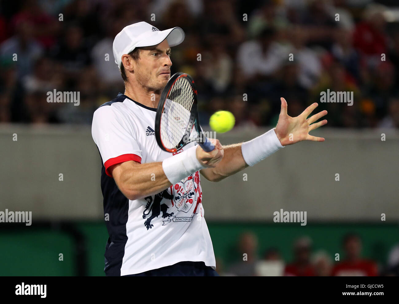 Great Britain's Andy Murray takes on Argentina's Juan MartÃƒÂ­n del ...