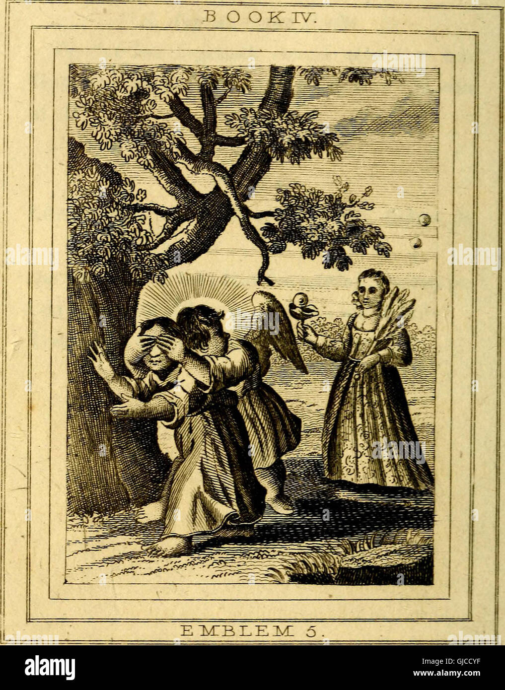 This 1824 work presents a collection of emblems that represent divine ...