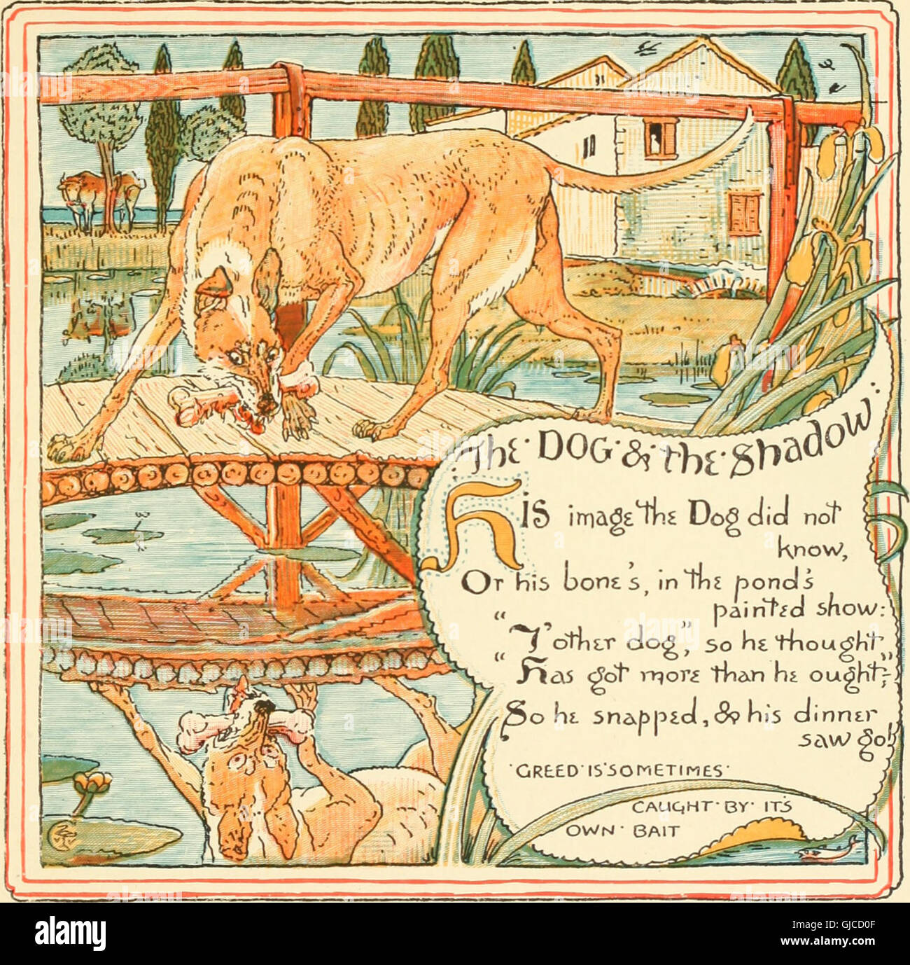 A 1908 illustrated adaptation of Aesop’s fables for children, featuring ...
