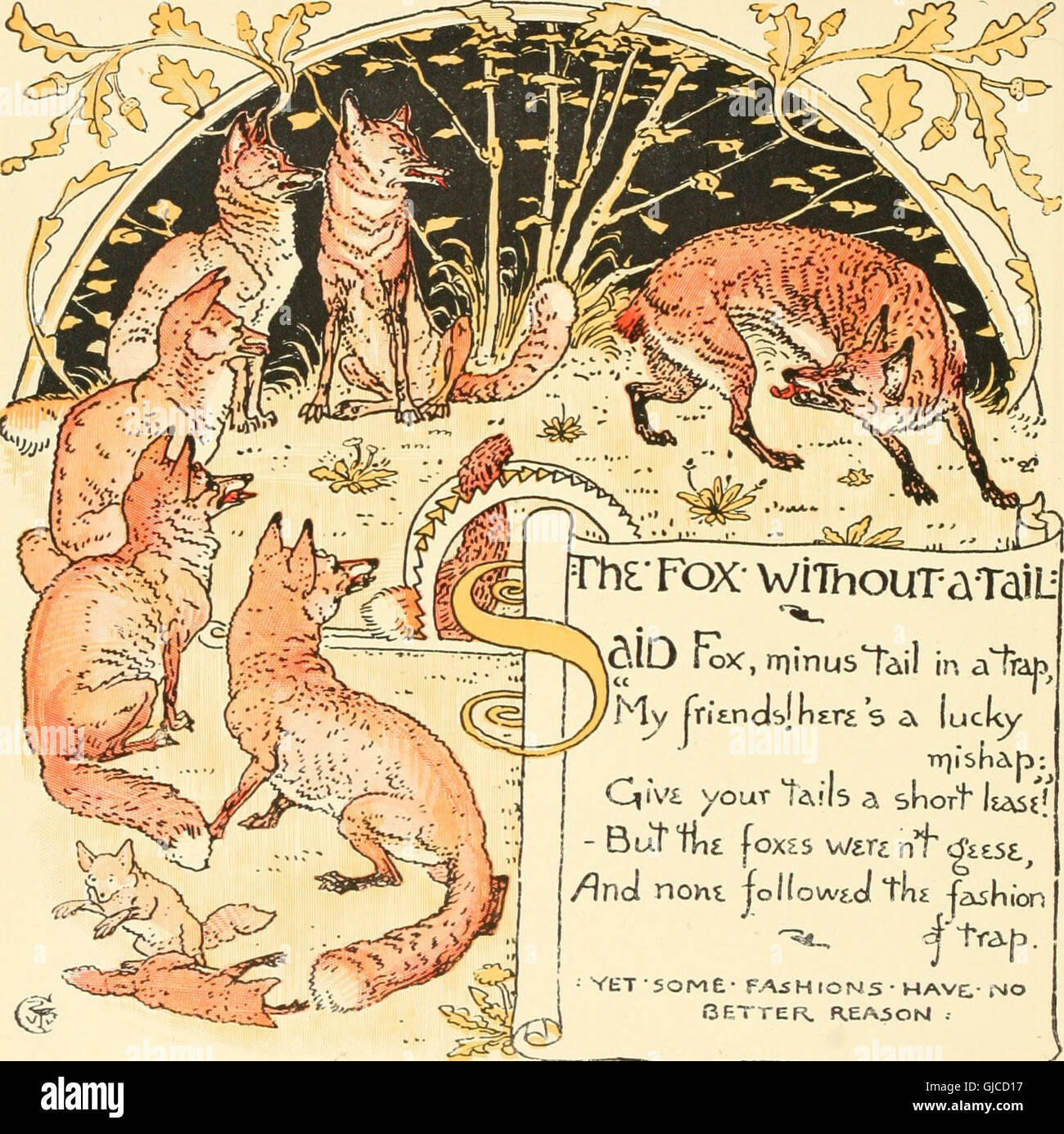 A 1908 illustrated edition of Aesop's fables, simplified for children ...
