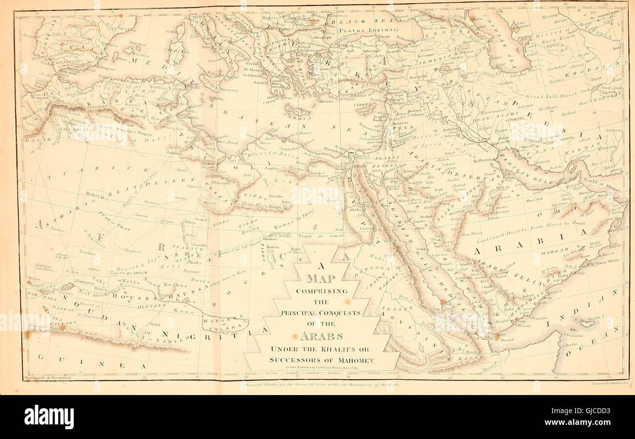 Map Of The Moors Conquered What